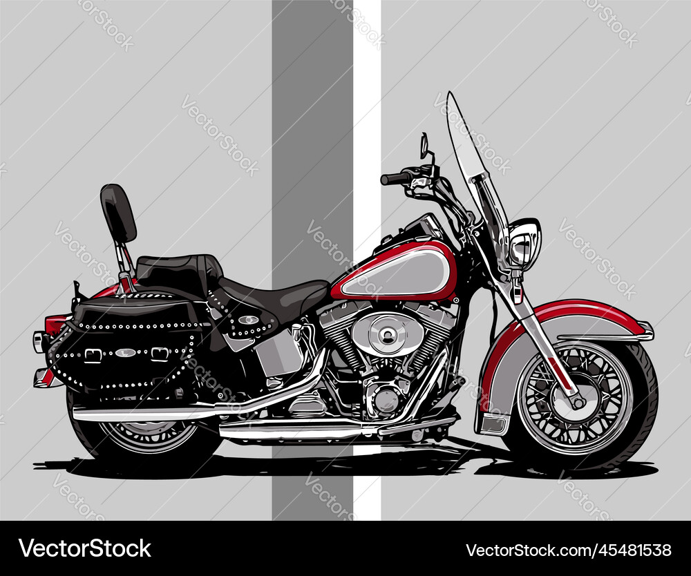 Motorbike template for graphic design needs Vector Image