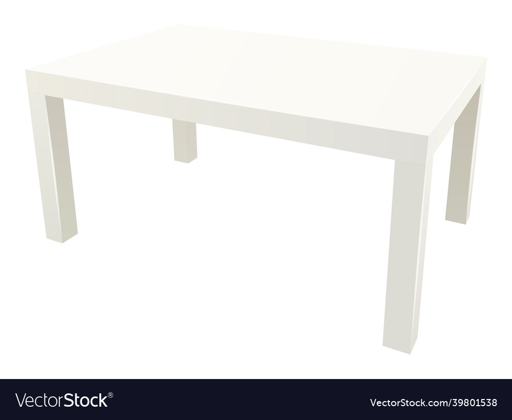 Rectangular side table Royalty Free Vector Image