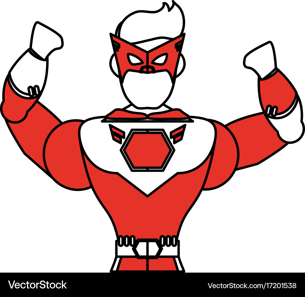 Superhero avatar icon image Royalty Free Vector Image
