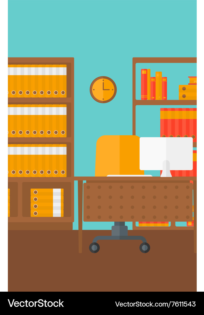Background of business office Royalty Free Vector Image