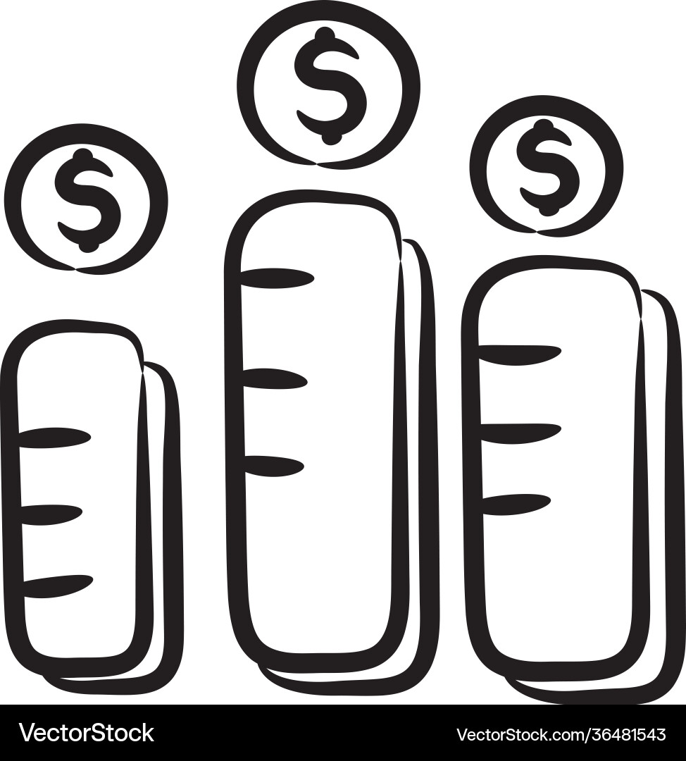 Financial chart Royalty Free Vector Image - VectorStock
