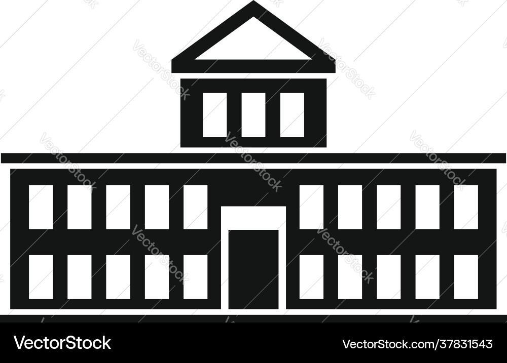 Parliament attraction icon simple style Royalty Free Vector