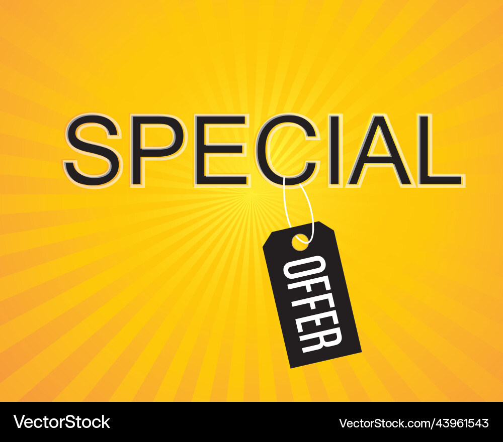 Special offer banner background premium Royalty Free Vector