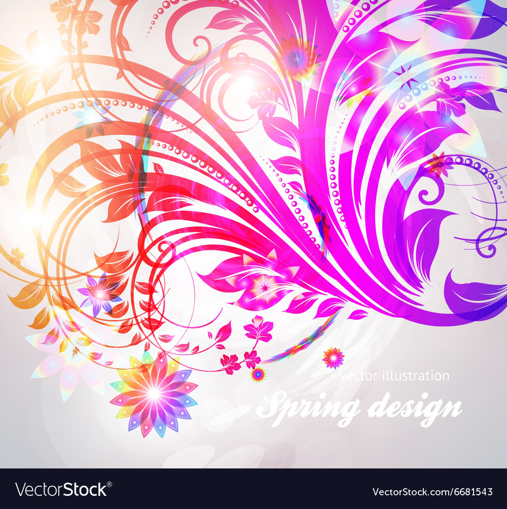 Spring Floral Design Royalty Free Vector Image