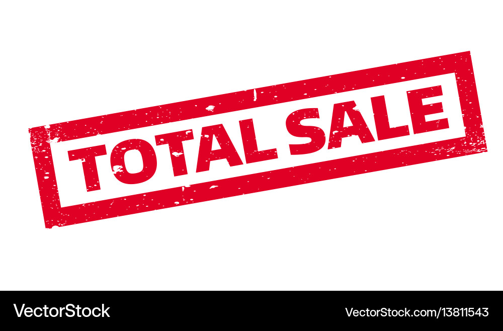 Total sale rubber stamp Royalty Free Vector Image