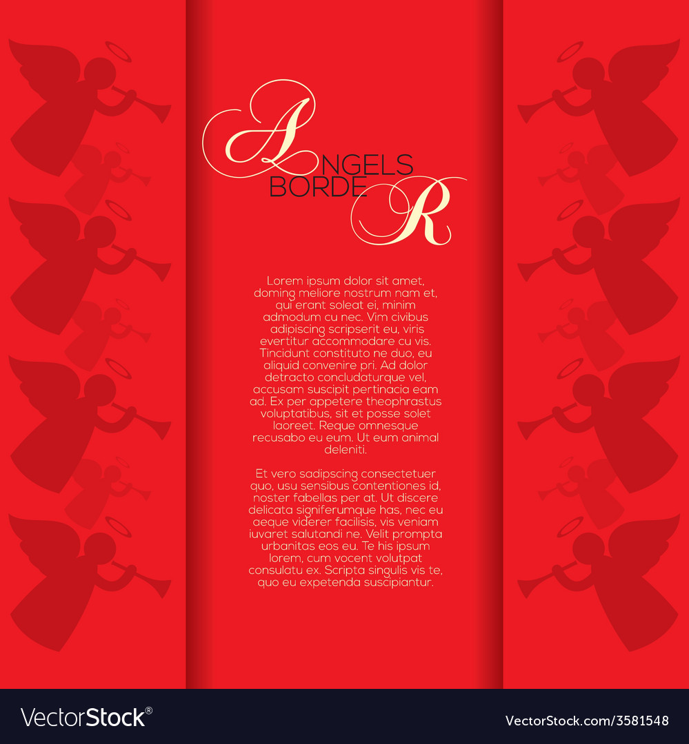 Angles border background Royalty Free Vector Image