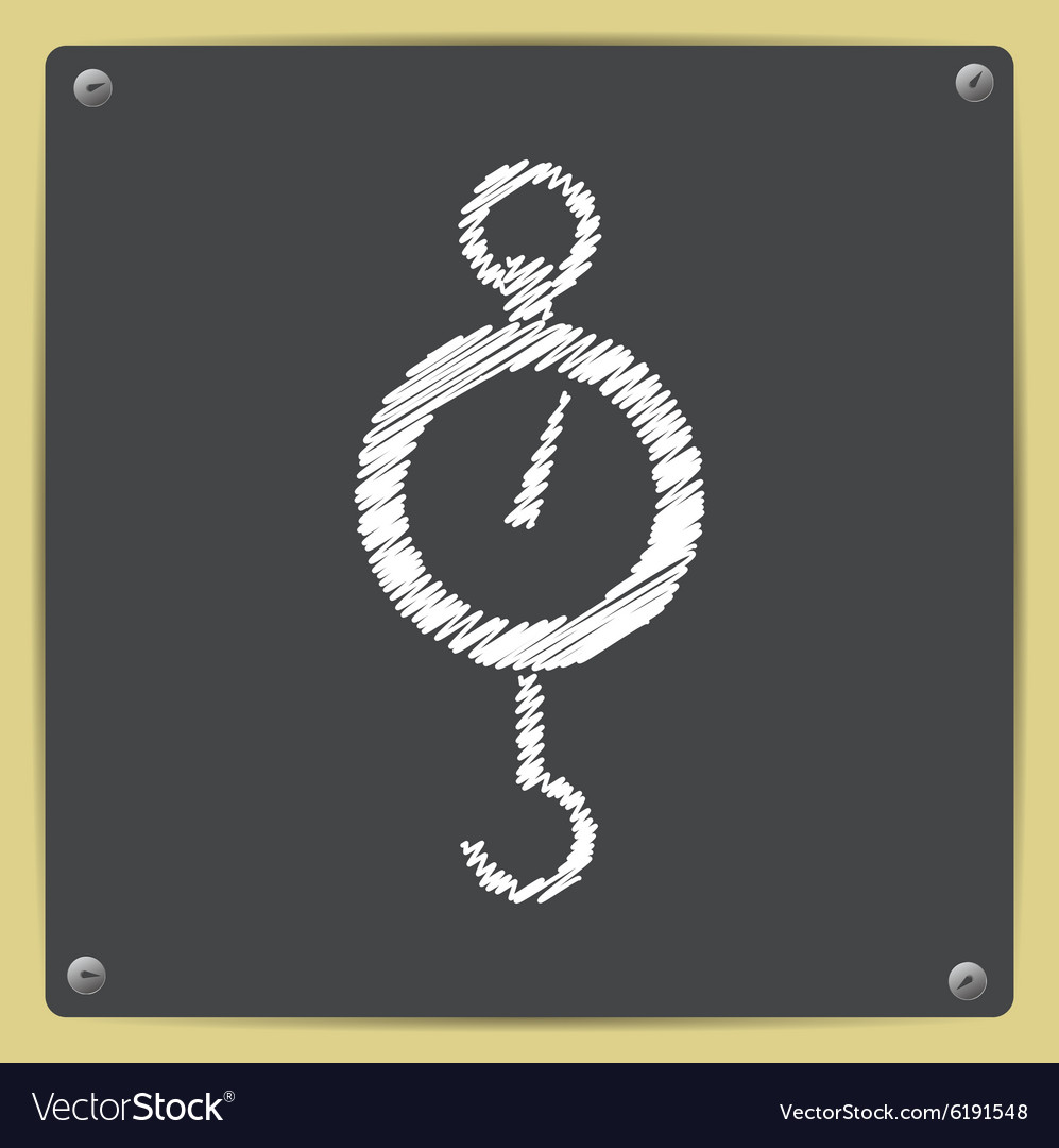 Flat physics dynamometer Royalty Free Vector Image