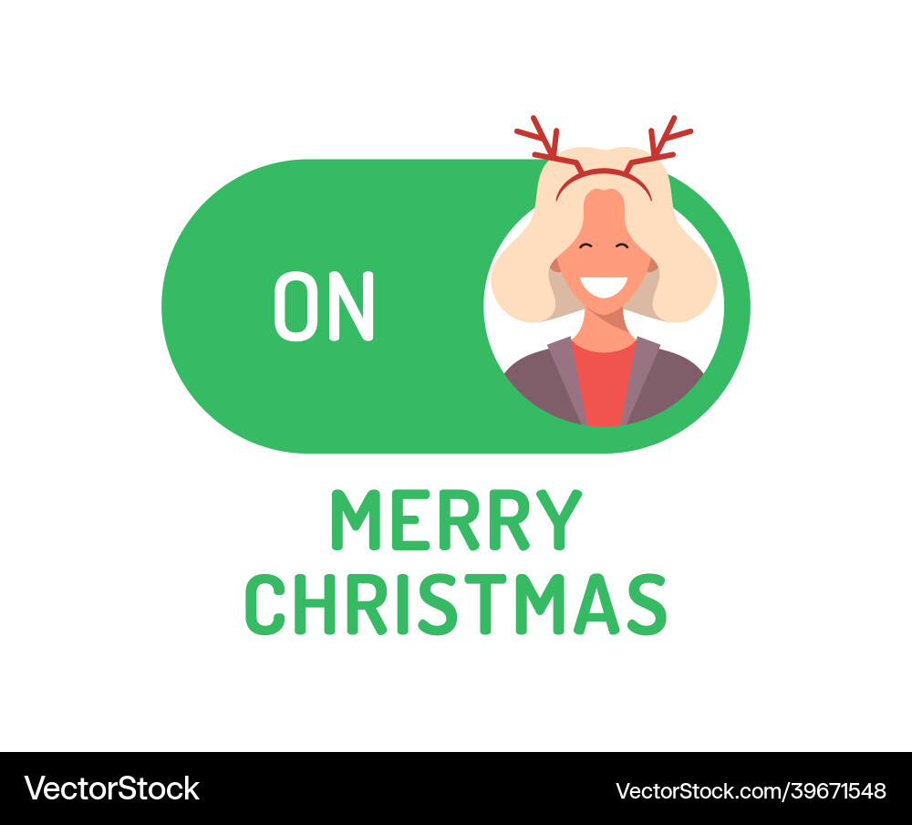 Greeting christmas card creative merry Royalty Free Vector