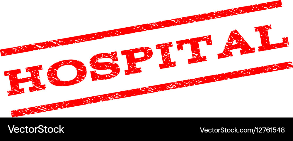 Hospital watermark stamp Royalty Free Vector Image