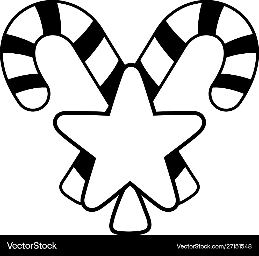 Merry christmas star design Royalty Free Vector Image