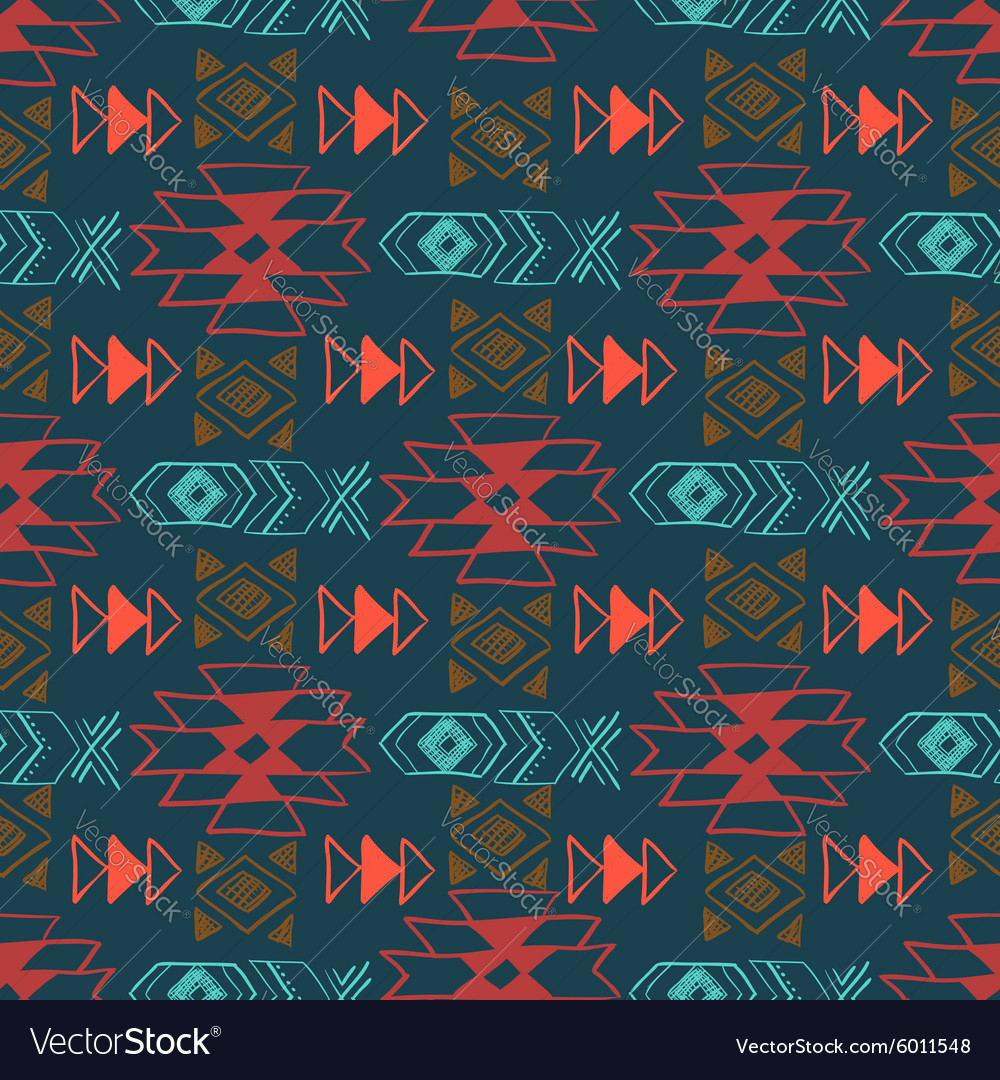 Native american seamless pattern Royalty Free Vector Image