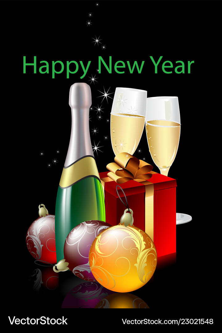 New year Royalty Free Vector Image - VectorStock