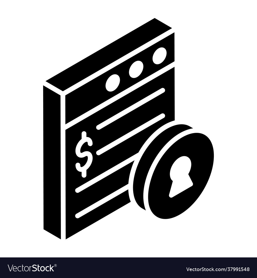 Secure website Royalty Free Vector Image - VectorStock