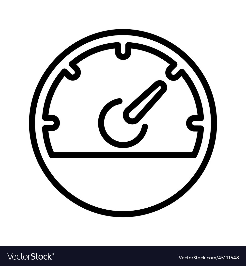 Speedometer performance icon Royalty Free Vector Image