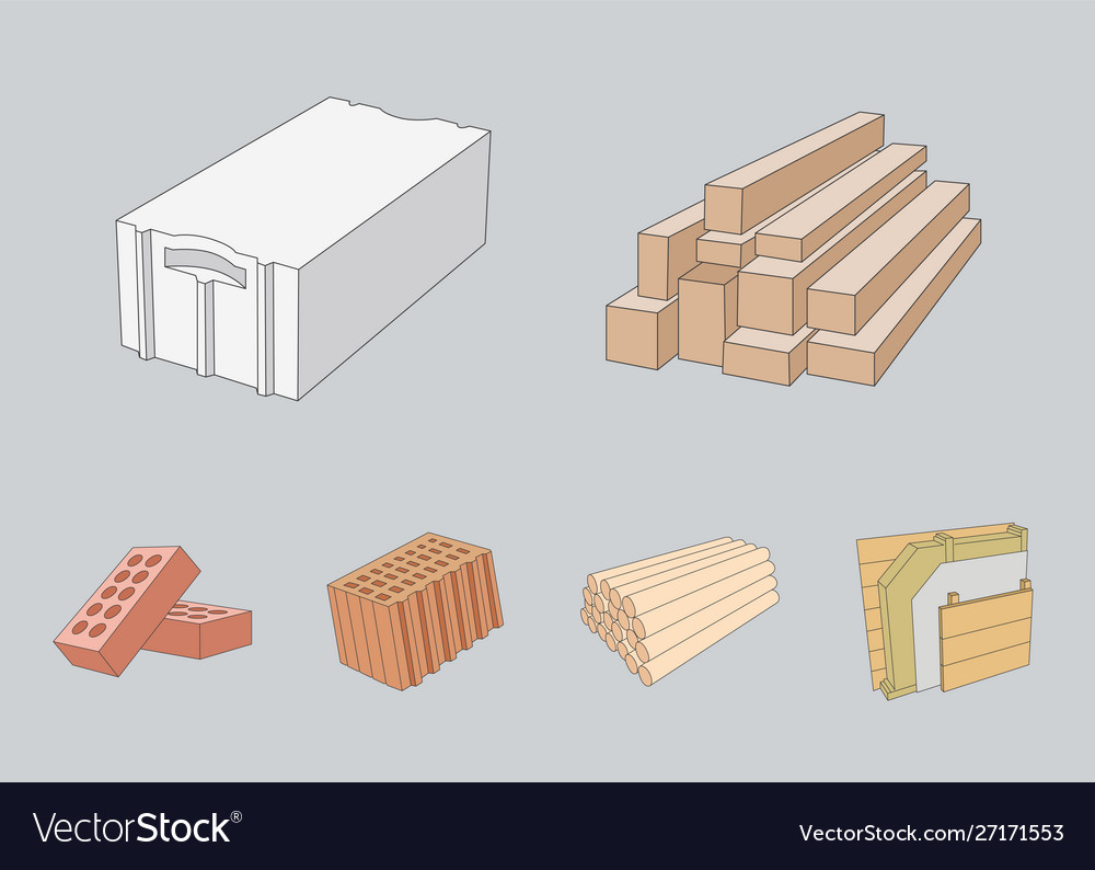 Building construction materials 03 Royalty Free Vector Image