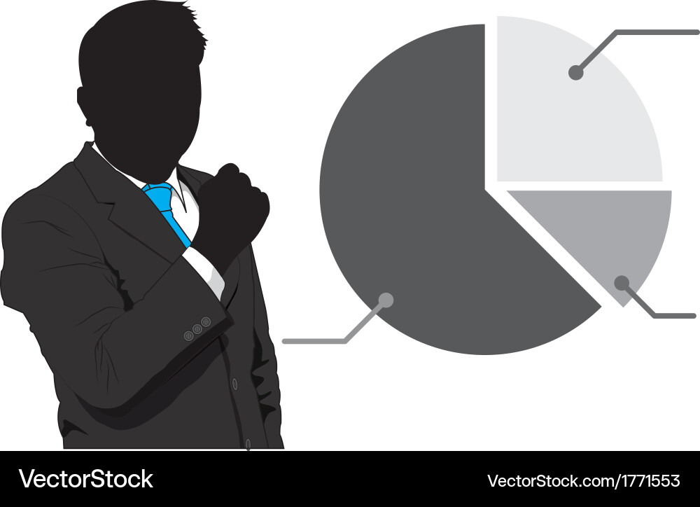 Business man success Royalty Free Vector Image