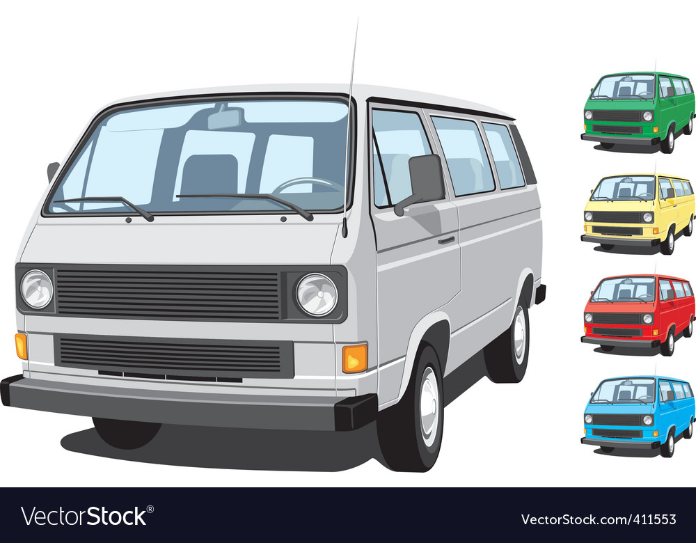 Mini van Royalty Free Vector Image - VectorStock
