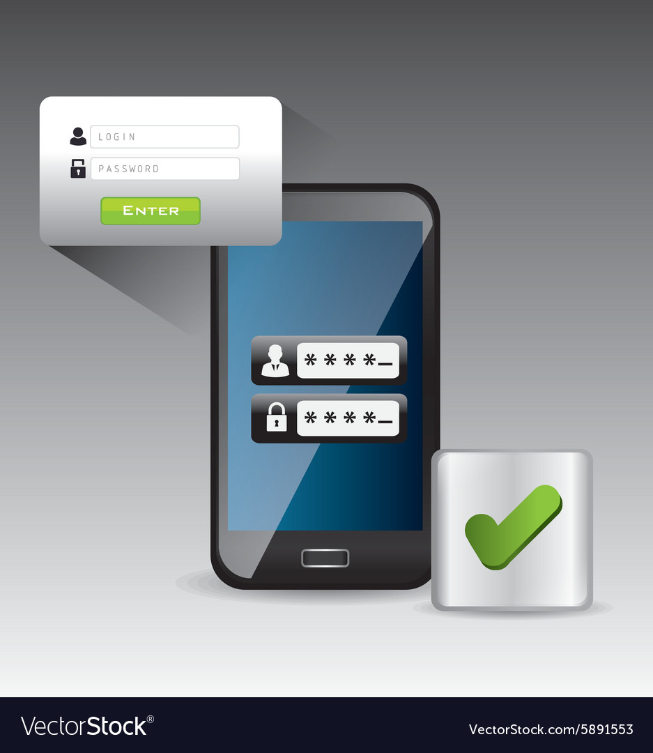 Security system design Royalty Free Vector Image