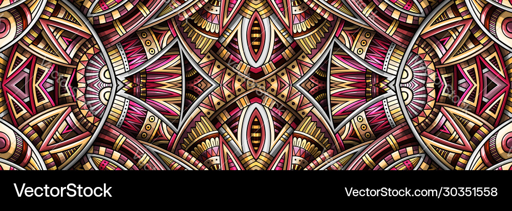 Abstract ethnic rug ornamental seamless pattern Vector Image