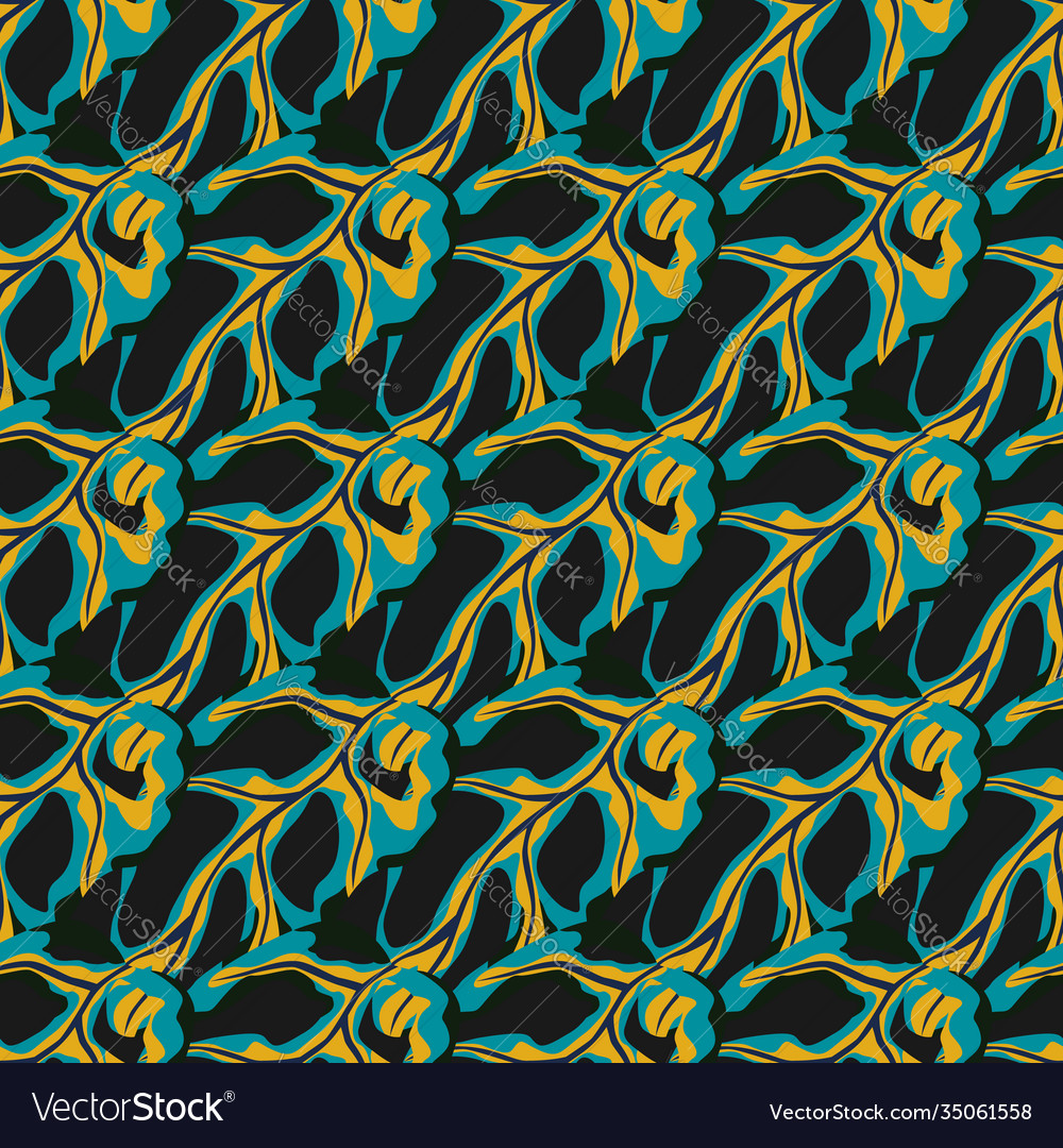 Abstract seamless botanic pattern with monstera Vector Image