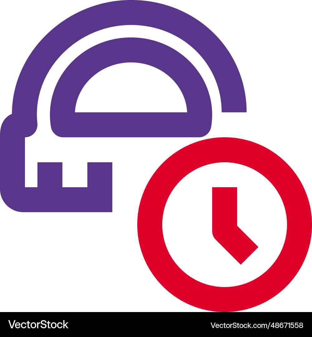 Approximate time used during ruler measurements Vector Image