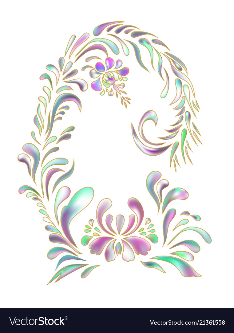 Beautiful ornamental flower vintage Royalty Free Vector