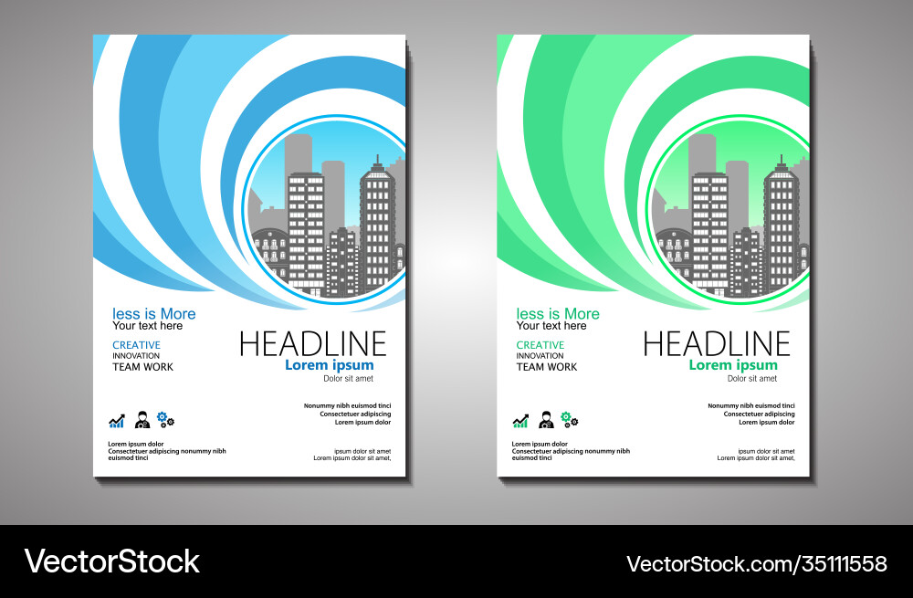 Modern minimalist brochure cover folder book Vector Image