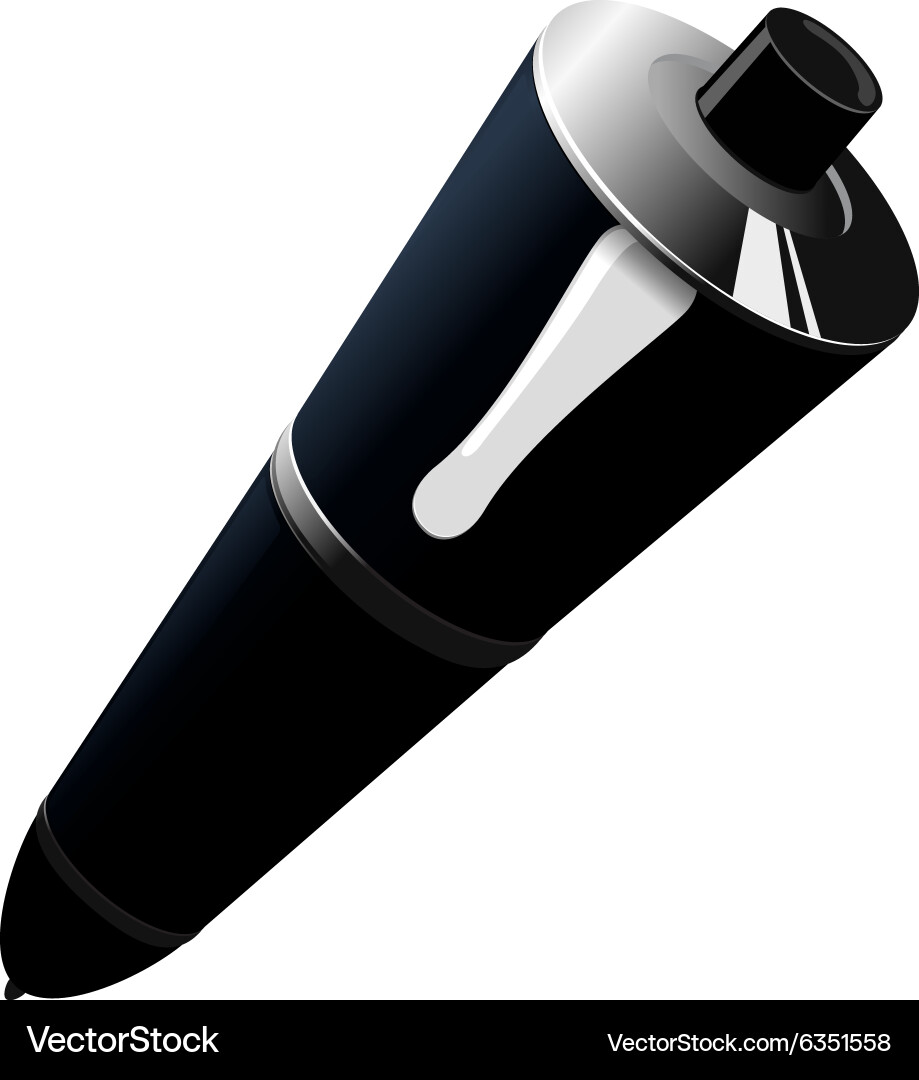 Pen isolated on the white background Royalty Free Vector