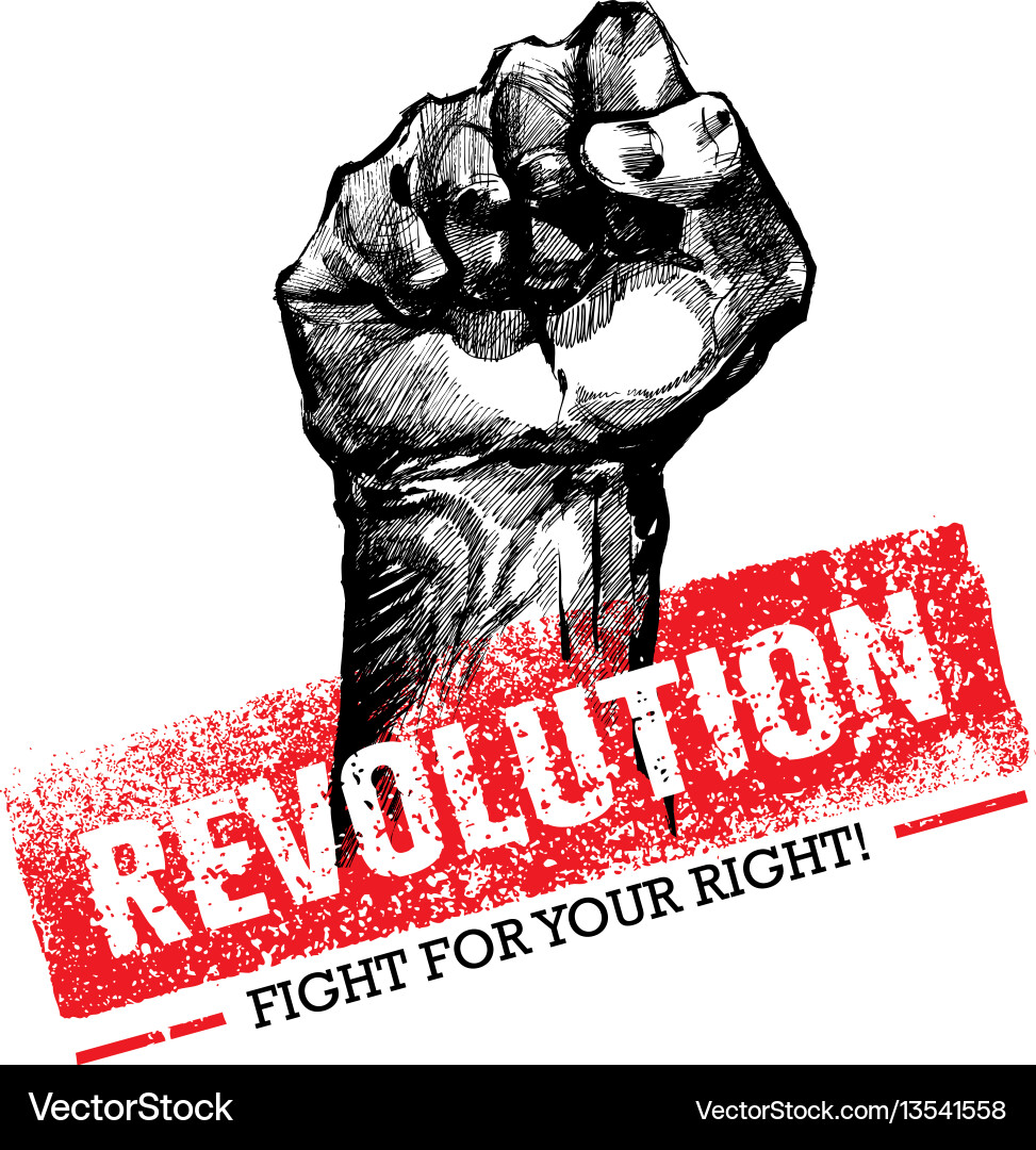 Revolution socialprotest creative grunge Vector Image