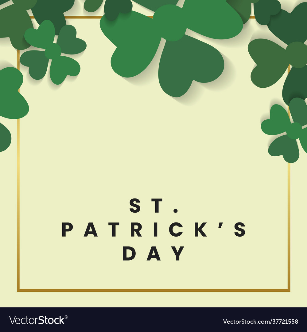 Saint patricks day card Royalty Free Vector Image