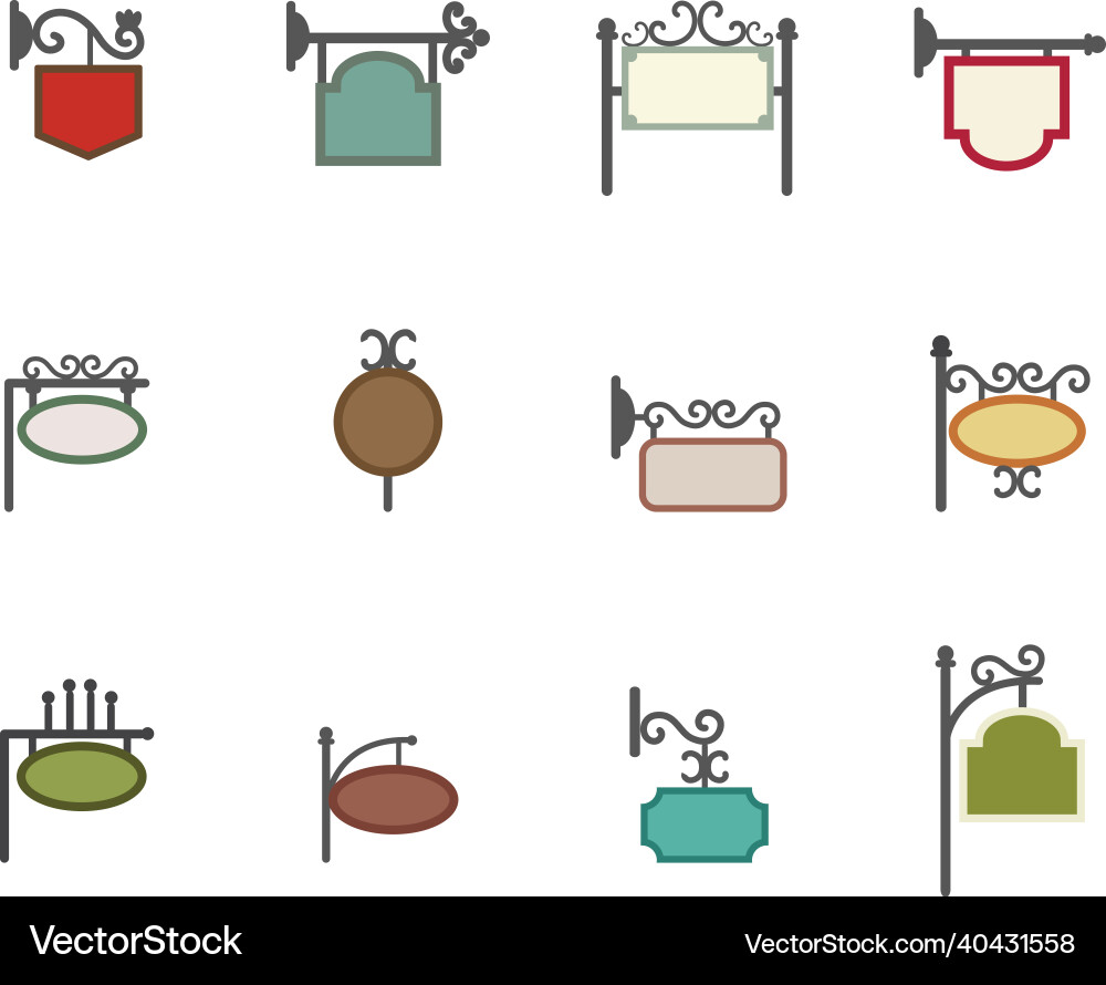 Vintage signage eps10 Royalty Free Vector Image