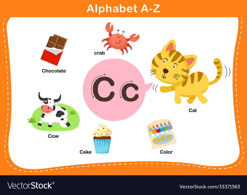 Alphabet Letter C Royalty Free Vector Image VectorStock