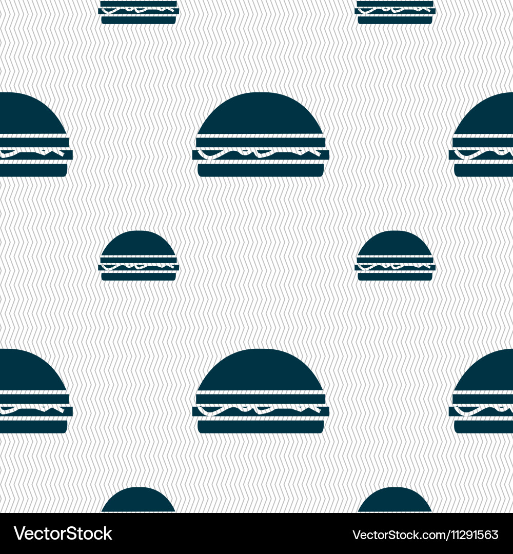 Hamburger icon sign seamless pattern Royalty Free Vector