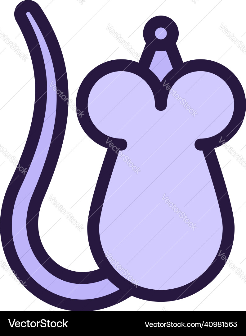 Lab mouse icon outline genetic dna Royalty Free Vector Image