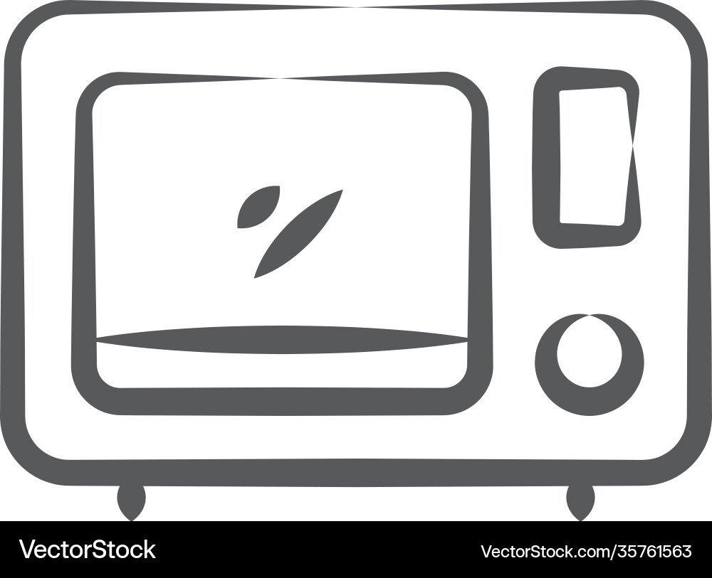 Microwave oven Royalty Free Vector Image - VectorStock