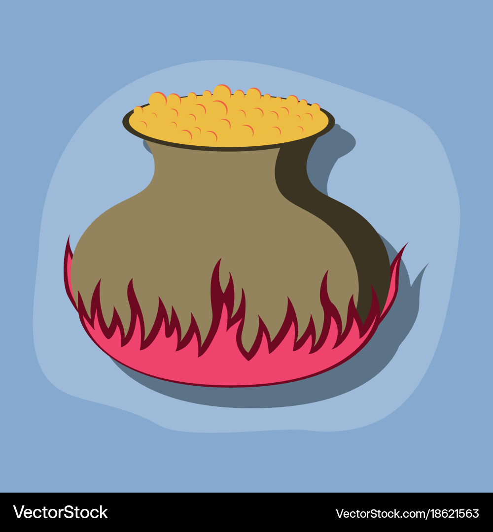 Paper sticker on stylish background potion Vector Image