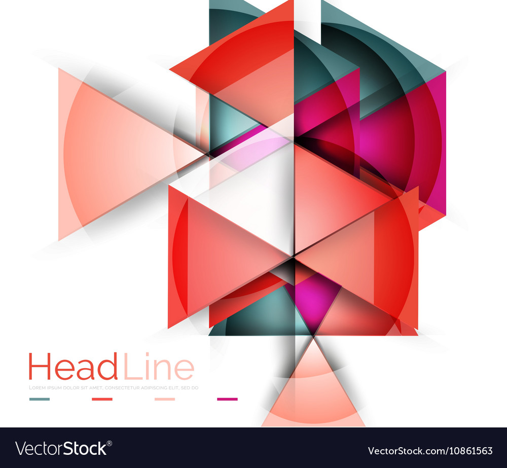 Triangle abstract background Royalty Free Vector Image