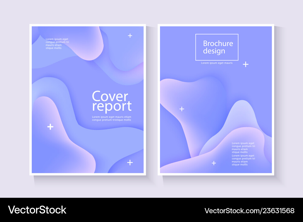Corporate report cover abstract background Vector Image