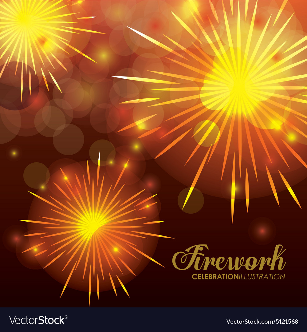 Firework design Royalty Free Vector Image - VectorStock