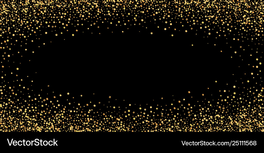 Gold confetti luxury sparkling scattered Vector Image