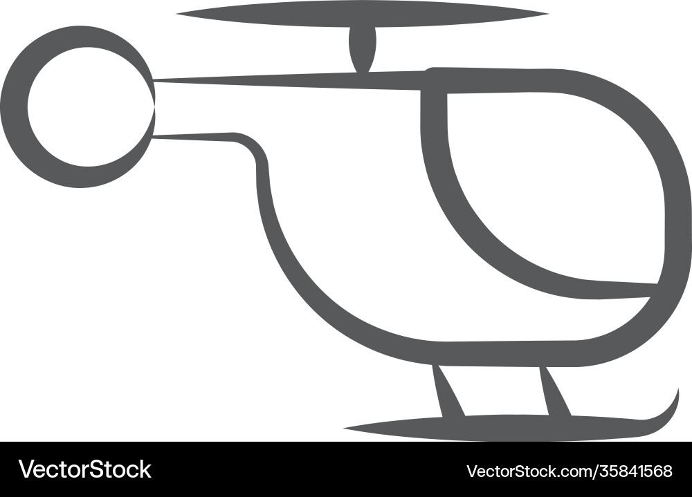 Helicopter Royalty Free Vector Image - VectorStock