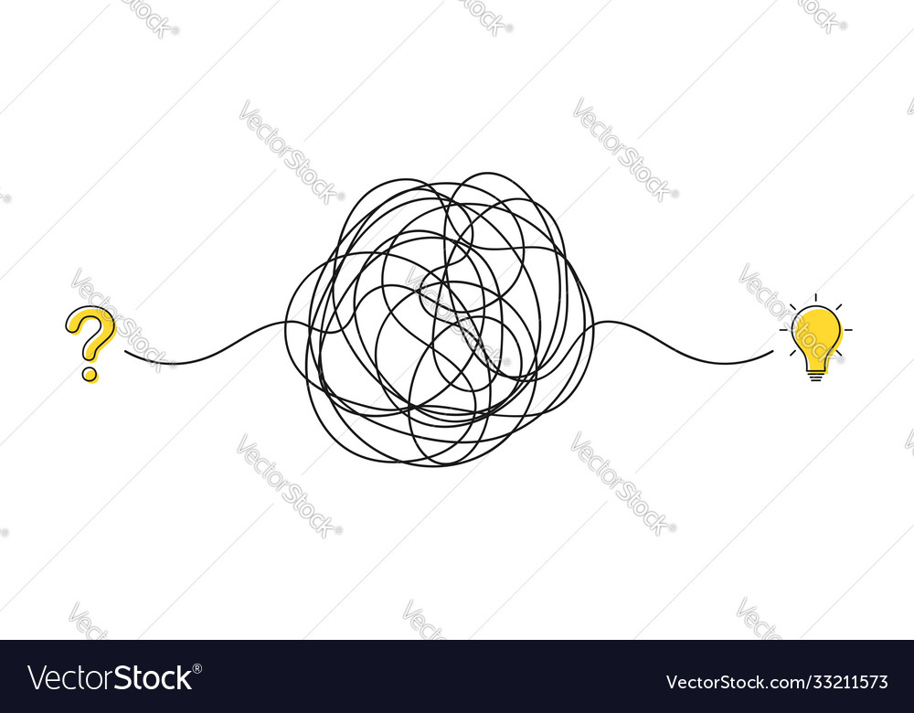 Creative idea and solution concept question mark Vector Image
