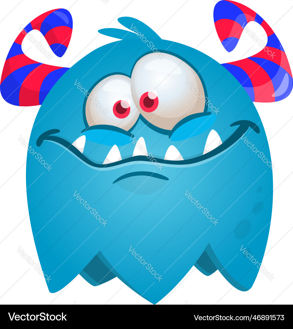 Funny cartoon monster Royalty Free Vector Image