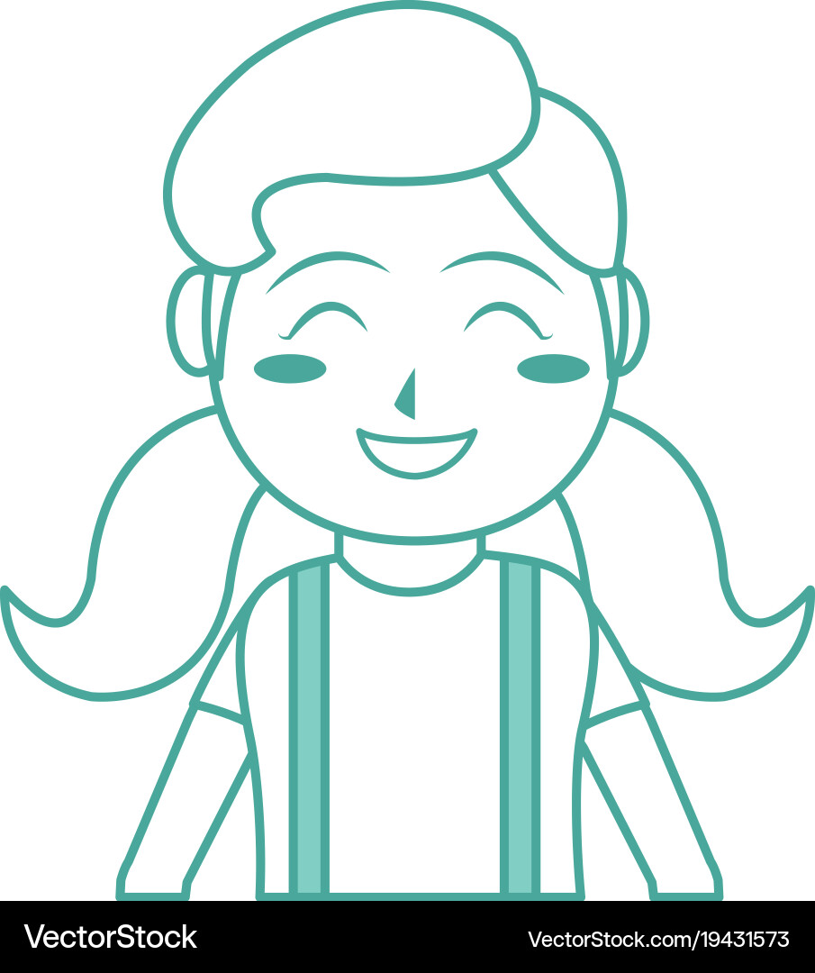 Girl cartoon design Royalty Free Vector Image - VectorStock