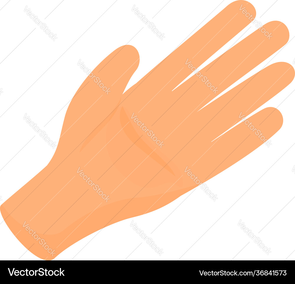 Kid hand gesture icon cartoon style Royalty Free Vector