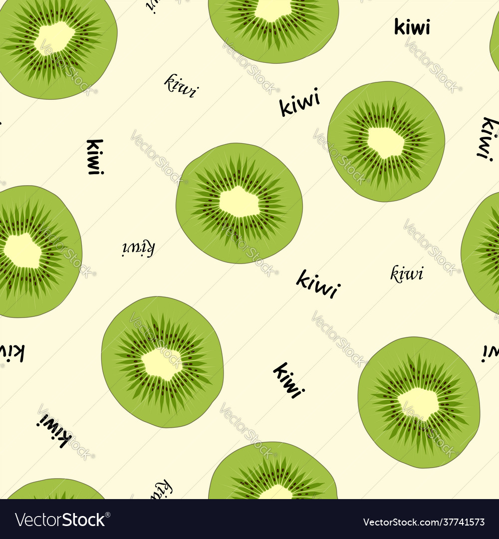 Kiwi pattern Royalty Free Vector Image - VectorStock