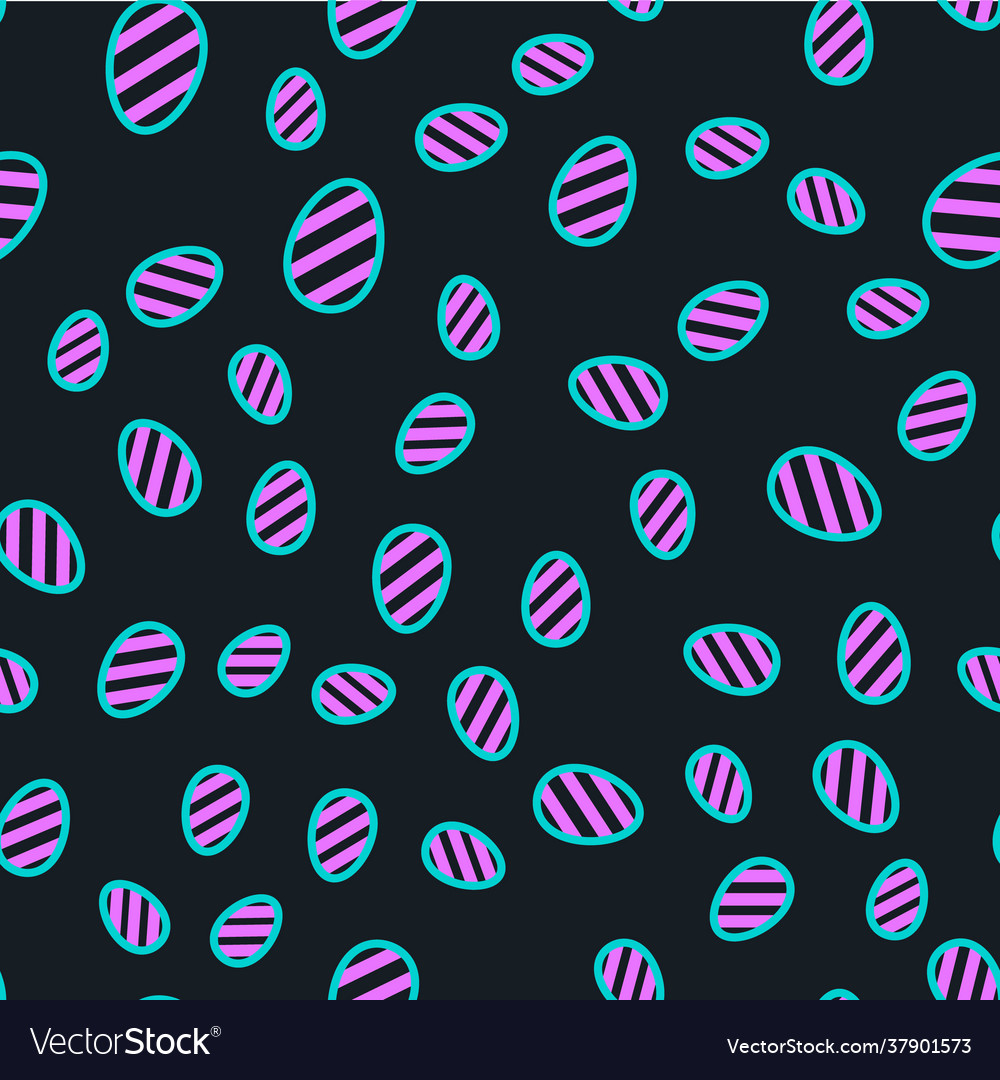 Line easter egg icon isolated seamless pattern Vector Image