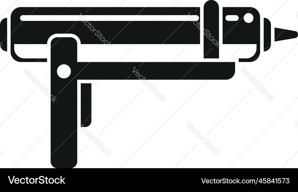 Sealant silicone caulk gun icon simple Royalty Free Vector