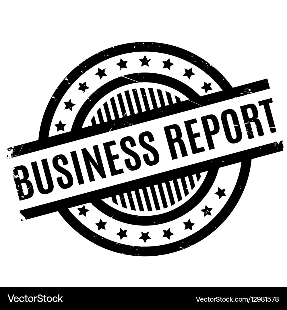 Business report rubber stamp Royalty Free Vector Image