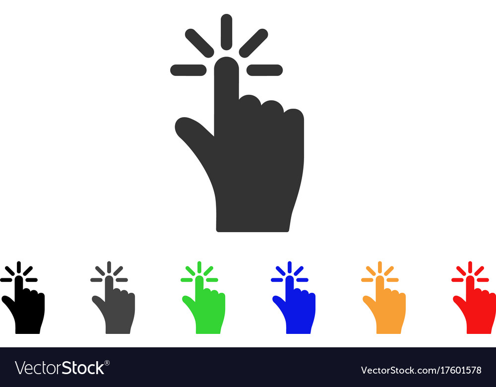 Click icon Royalty Free Vector Image - VectorStock